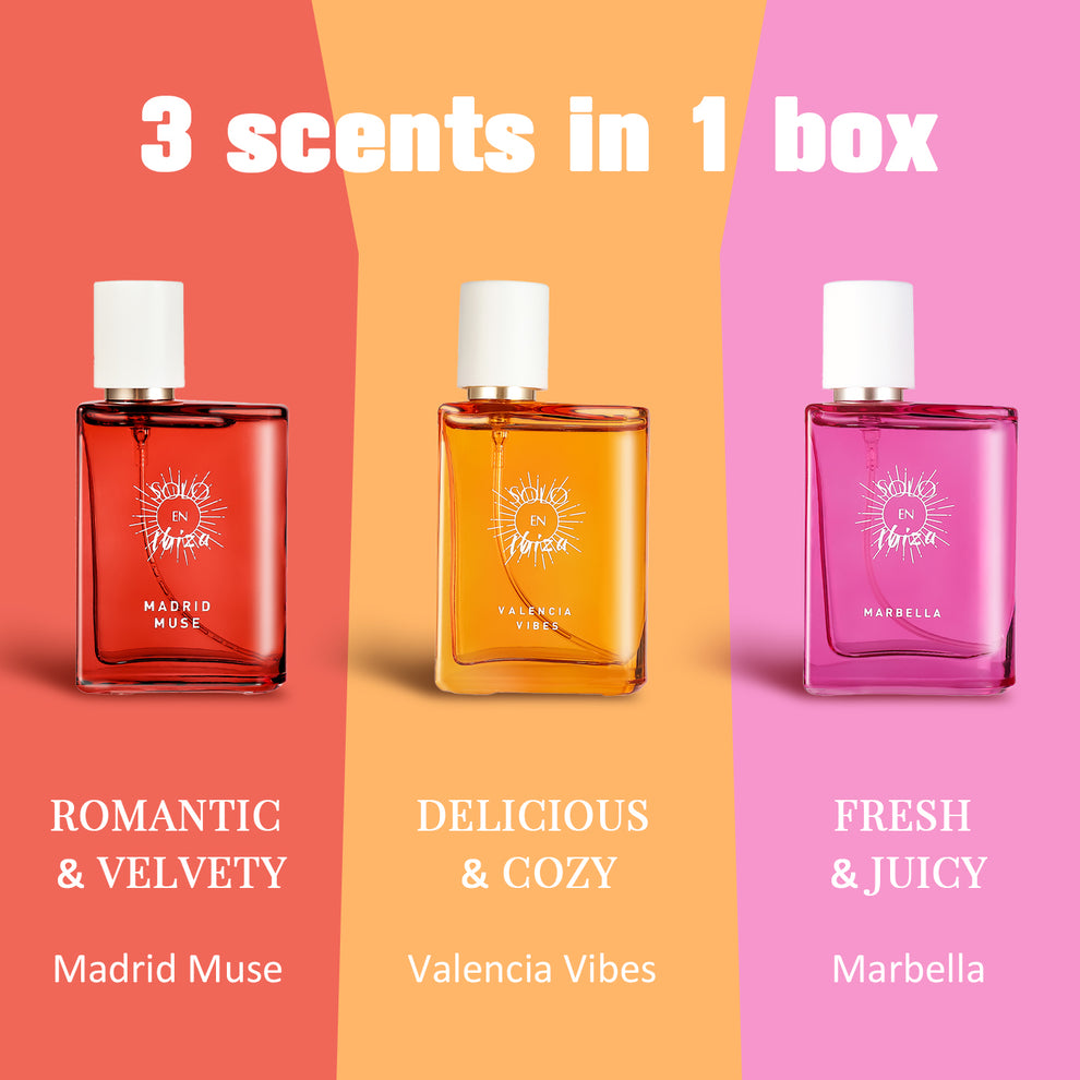 Eau de Parfum Gift Set | 3x30ml - Madrid, Valencia, Marbella Scents ...